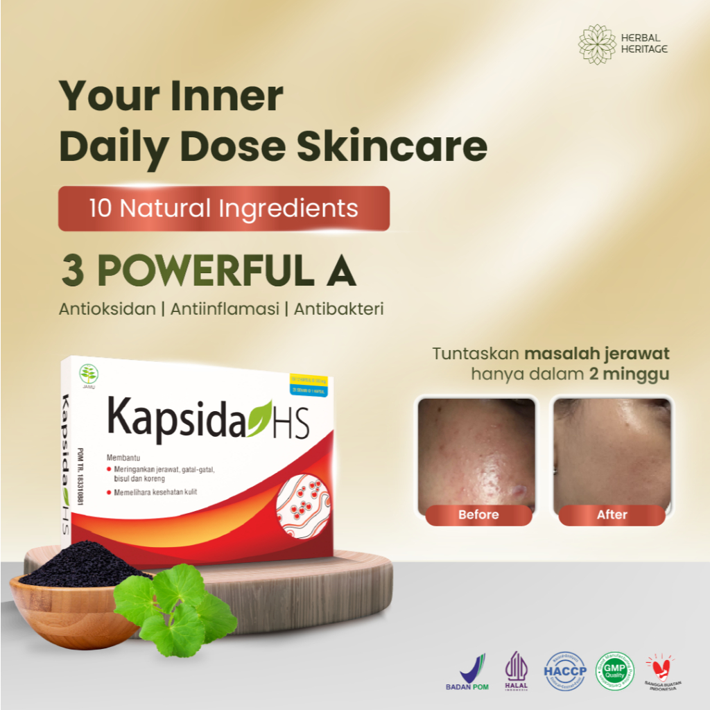 Jual KAPSIDA HS Kembang Bulan Isi 12 Kapsul – Membantu Memelihara Kulit ...