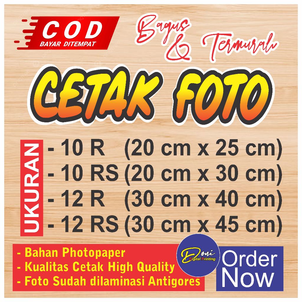 Jual CETAK FOTO UKURAN 10R, 10RS, 12R, 12RS (Jumlah Genap) | Shopee Indonesia