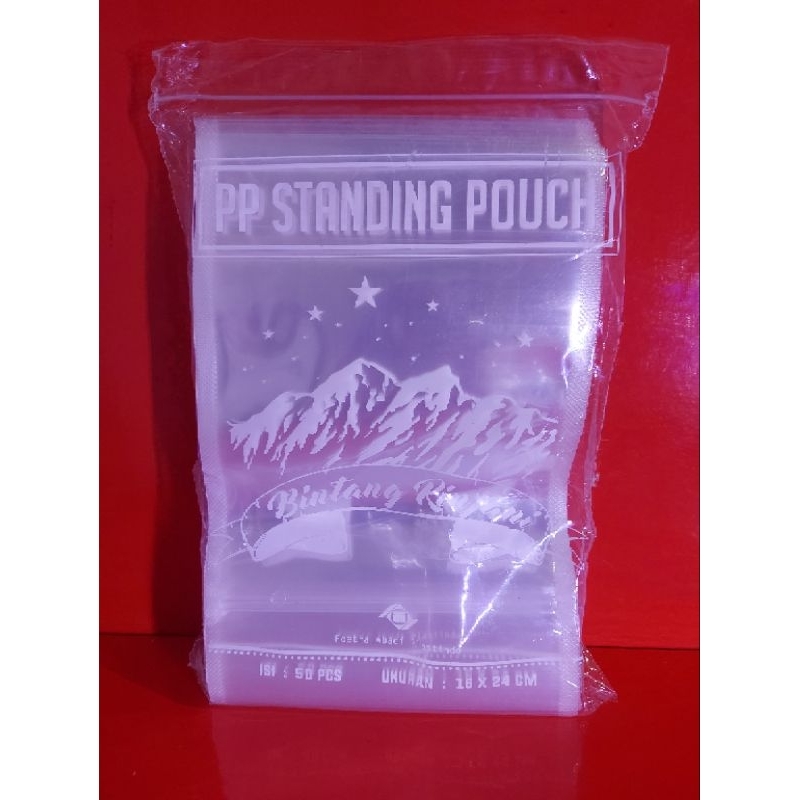 Jual Plastik Standing Pouch 14x22, 16x24, 10x17, 12x20 merk blink/ B ...