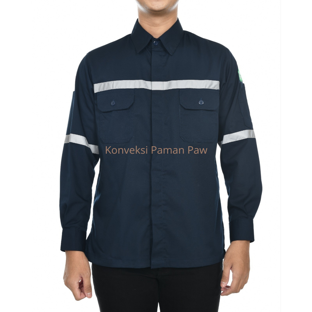 Jual BAJU-KEMEJA-SERAGAM-ATASAN-WEARPACK-SAFETY-K3-TAMBANG-PROYEK ...