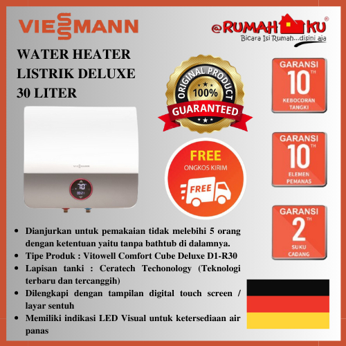 Jual Viessmann Water Heater Kamar Mandi 30 Liter 800 Watt / Pemanas Air ...