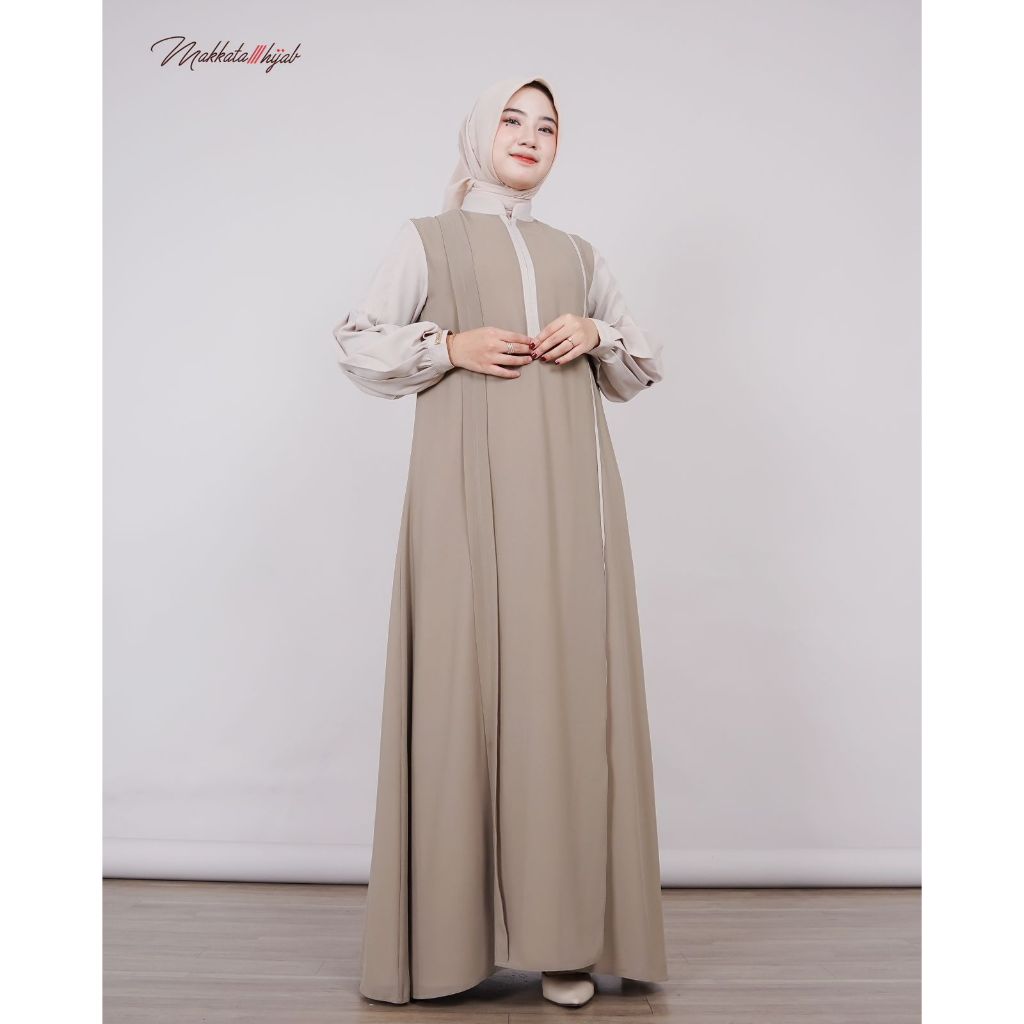 Jual New Aera Dress Polos Gamis Wanita Cewek Cewe Simple Elegan Acara ...