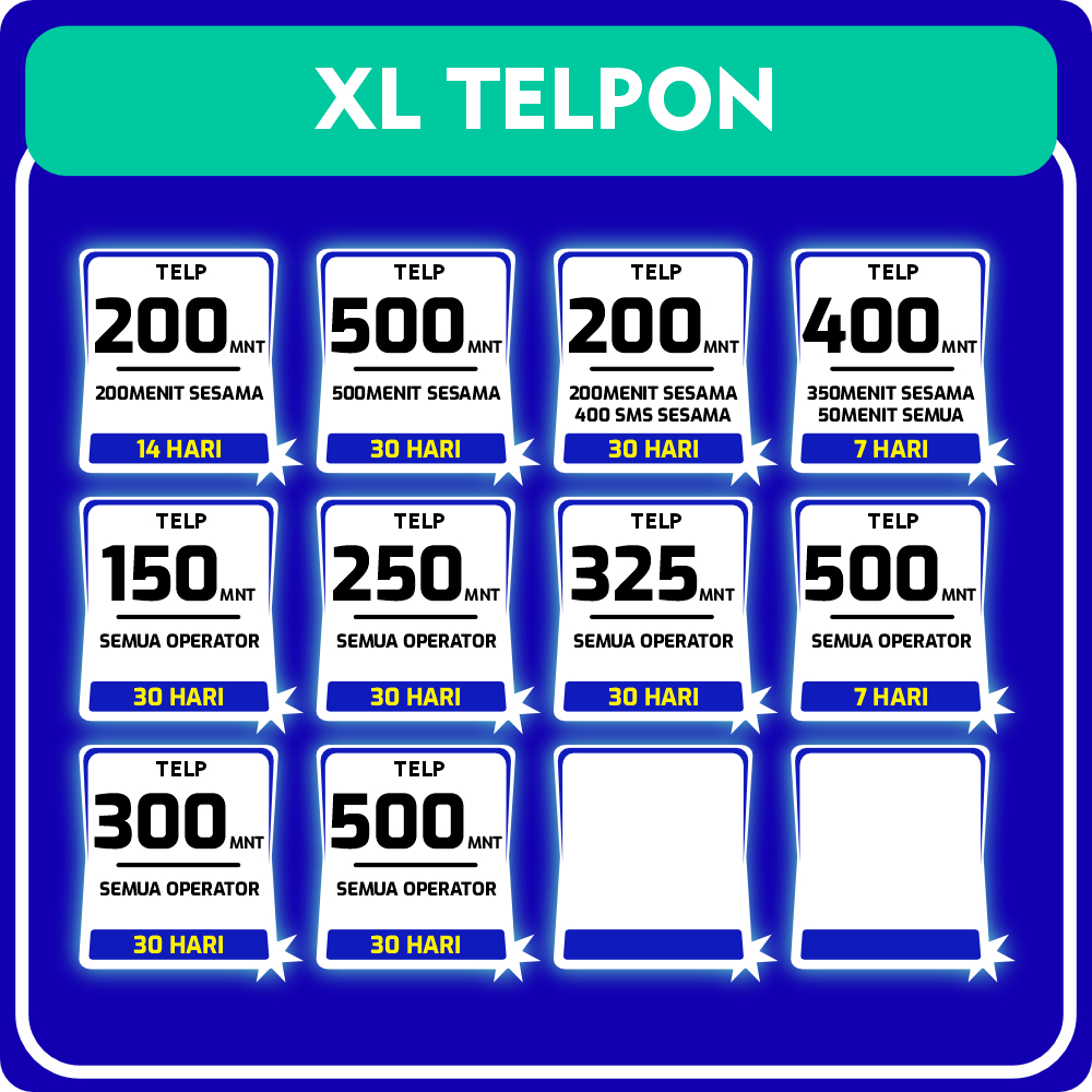 Jual ISI ULANG TOP UP PAKET KUOTA BEBAS NELPON SMS XL SESAMA SEMUA ...