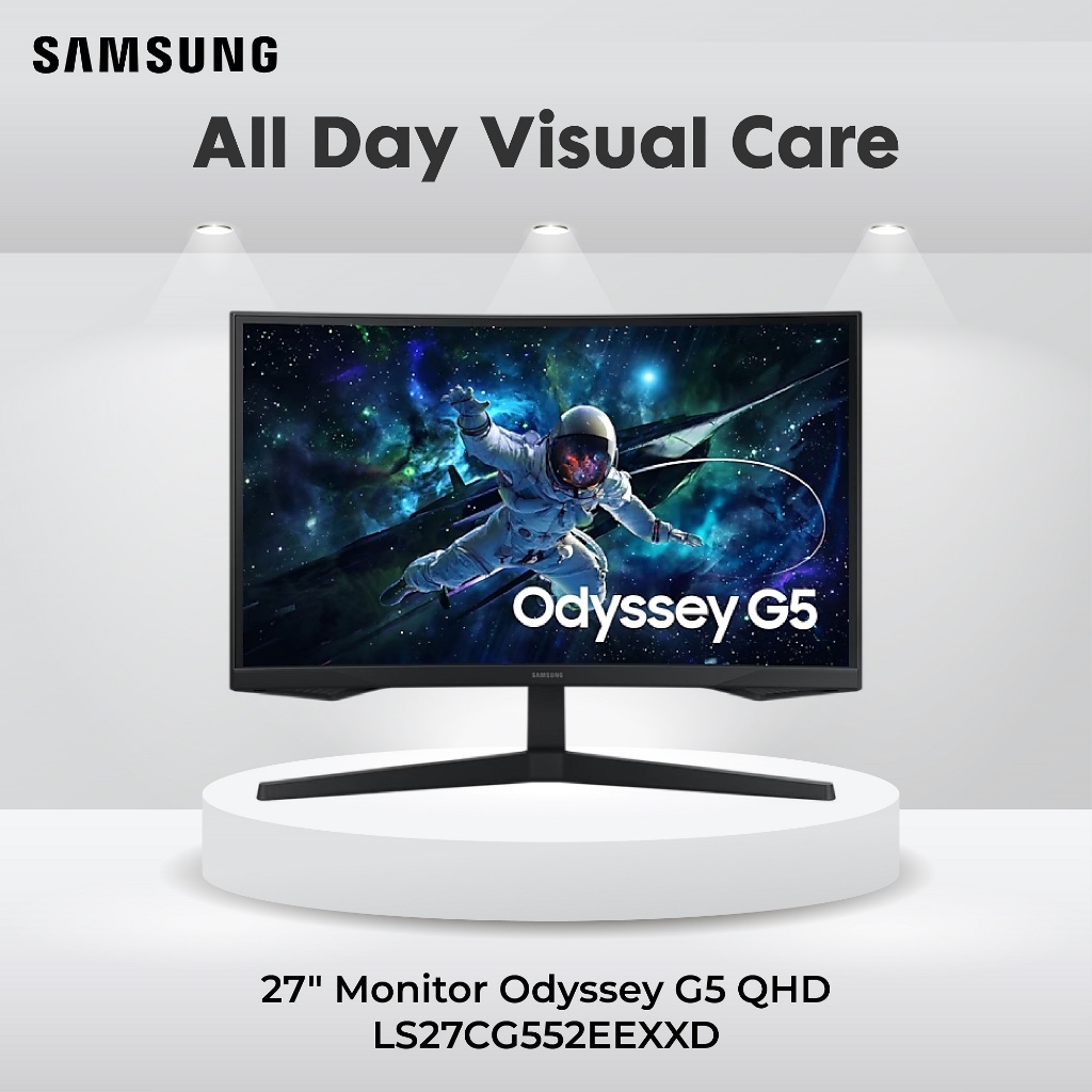 Jual Monitor Gaming Samsung 27" Odyssey G5 G55C LS27CG552 QHD 165Hz ...