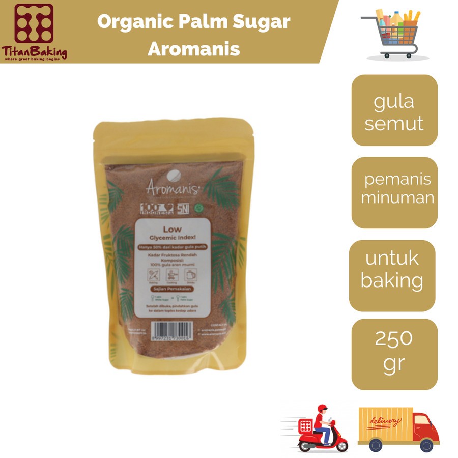 Jual ORGANIC PALM SUGAR AROMANIS 250 GR | Shopee Indonesia