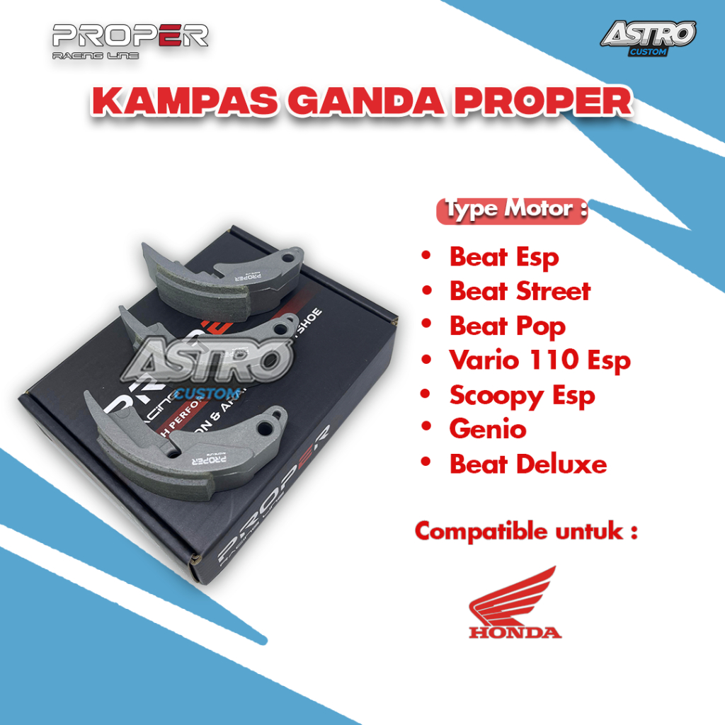Jual Kampas Ganda Proper Genio Beat Street New Beat Deluxe Scoopy ...