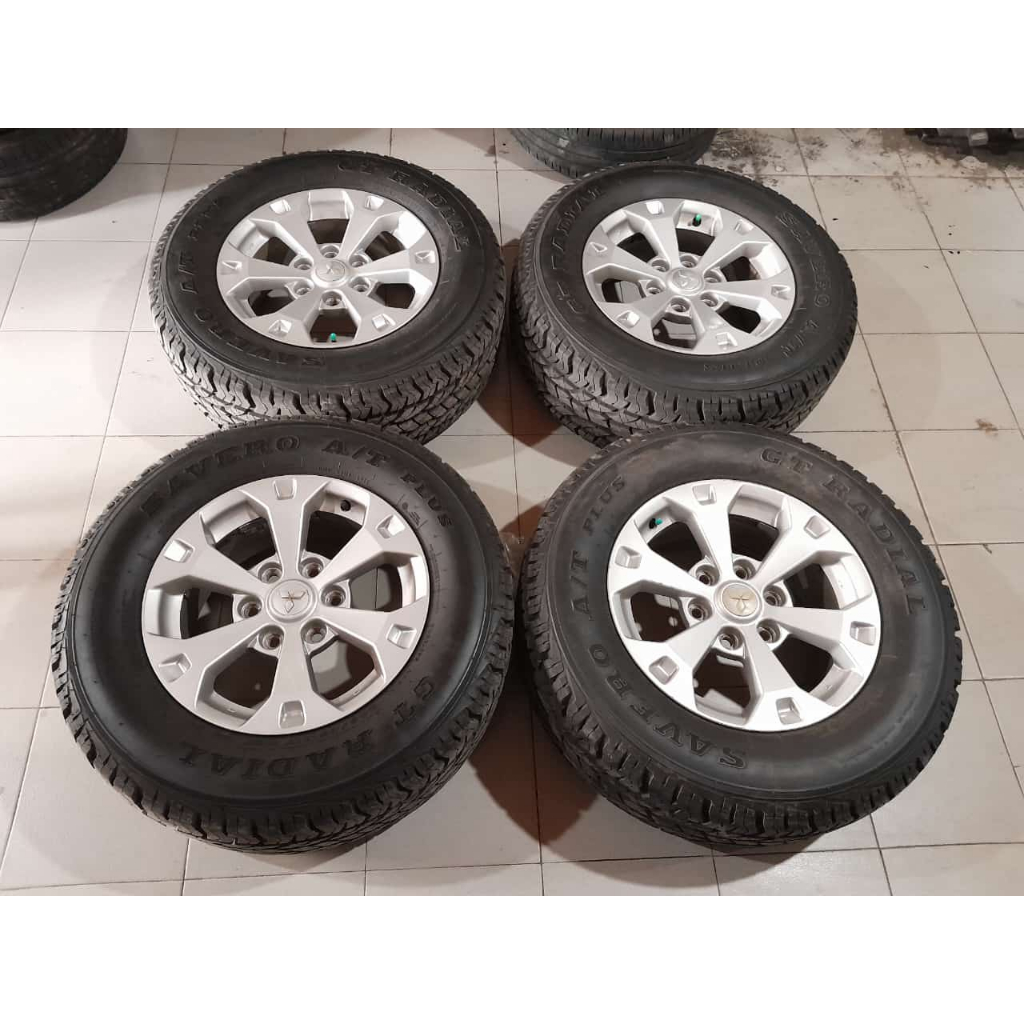 Jual velg mobil bekas pajero dakar ring 17 baut roda 6x139,7 ban 265/65 ...