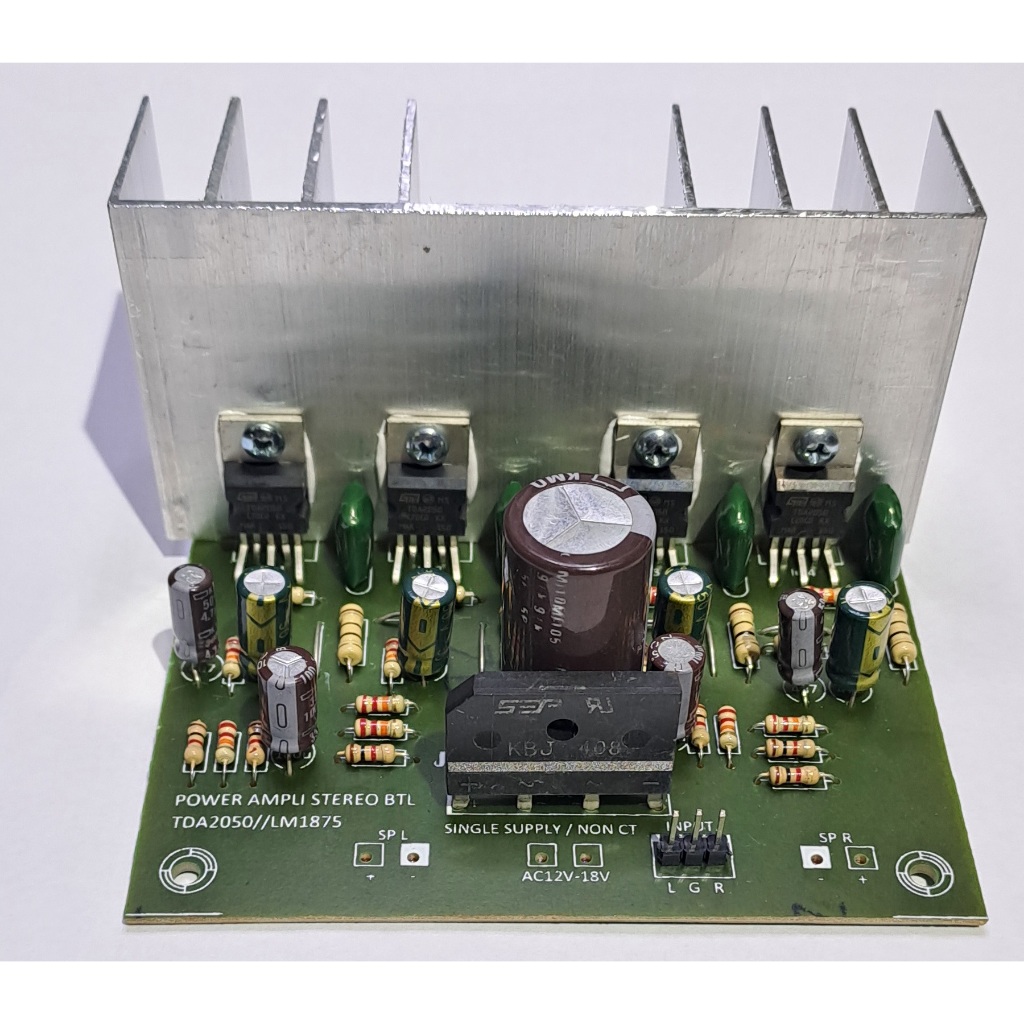 Jual KIT POWER AMPLI STEREO BTL TDA2050 SINGLE SUPPLY/NON CT | Shopee Indonesia
