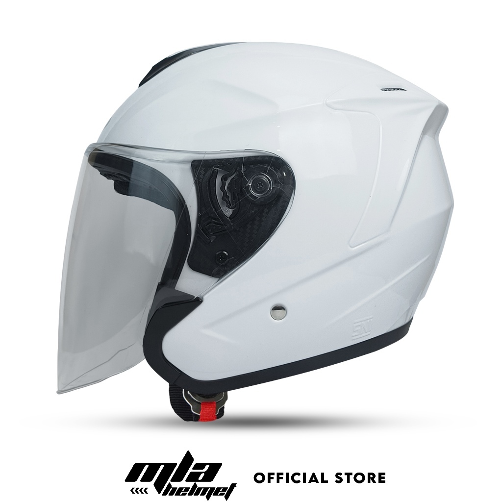 Jual Helm Half Face Mla Phantom Terbaru Kaca Visor Bening Original Mla ...