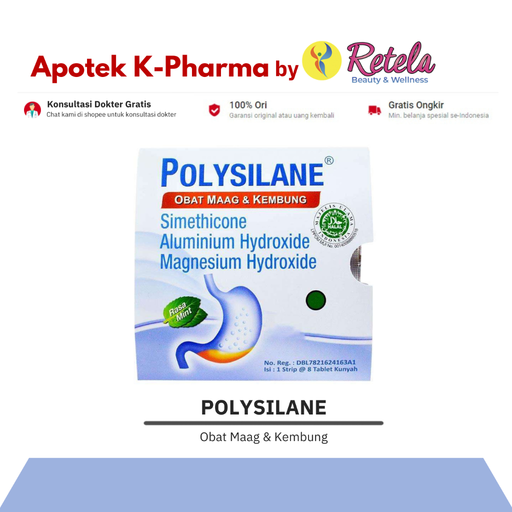 Jual POLYSILANE TABLET KUNYAH 8 TABLET | Shopee Indonesia