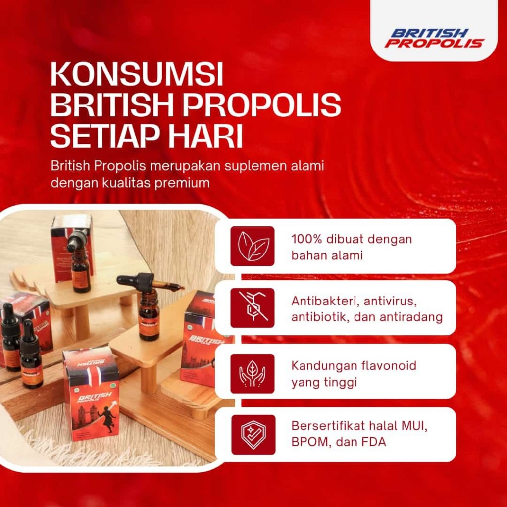 Jual British Propolis Regular - Suplemen Kesehatan Premium | Shopee ...