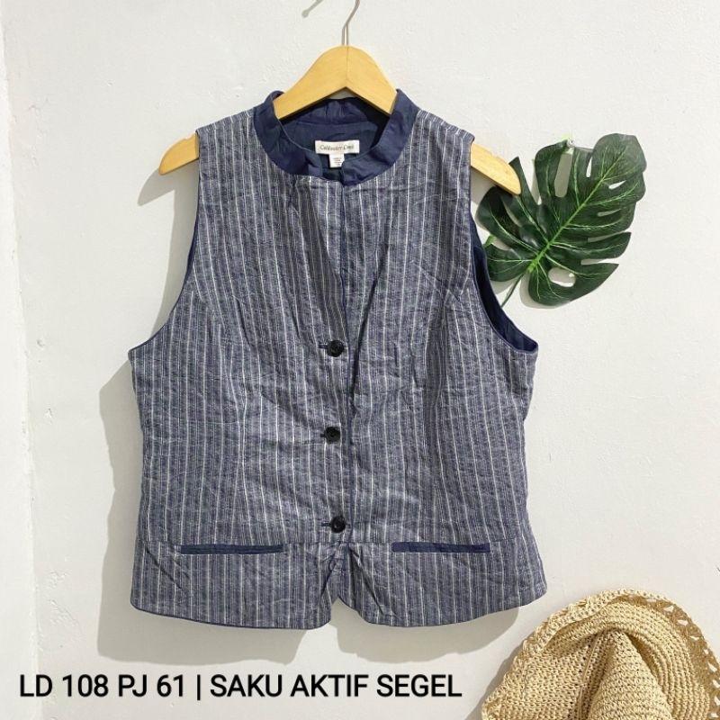 Jual Vest Blazer Motif Vintage / Rompi Blazer Motif Vintage / Tailored ...