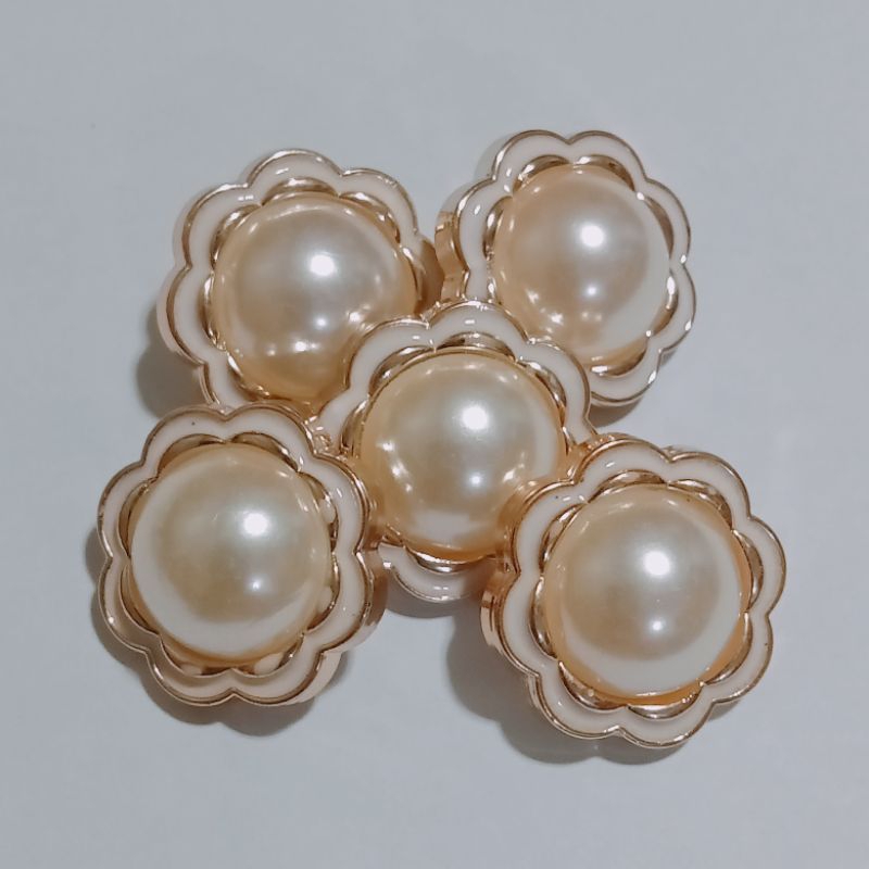 Jual COD 12 PCS KANCING BAJU JAMUR BUNGA MUTIARA ( KODE 5586 ) ukuran ...