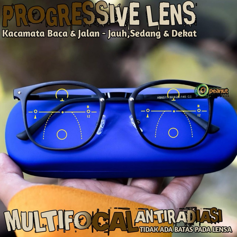 Jual Kacamata PROGRESSIVE LENS Antiradiasi Pria/Wanita | Kacamata ...