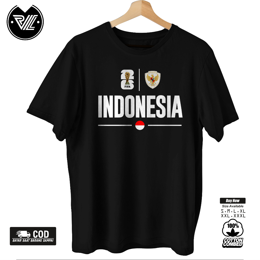 Jual Kaos Timnas Indonesia Fifa World Cup 2026 Qualifers Streetwear New ...