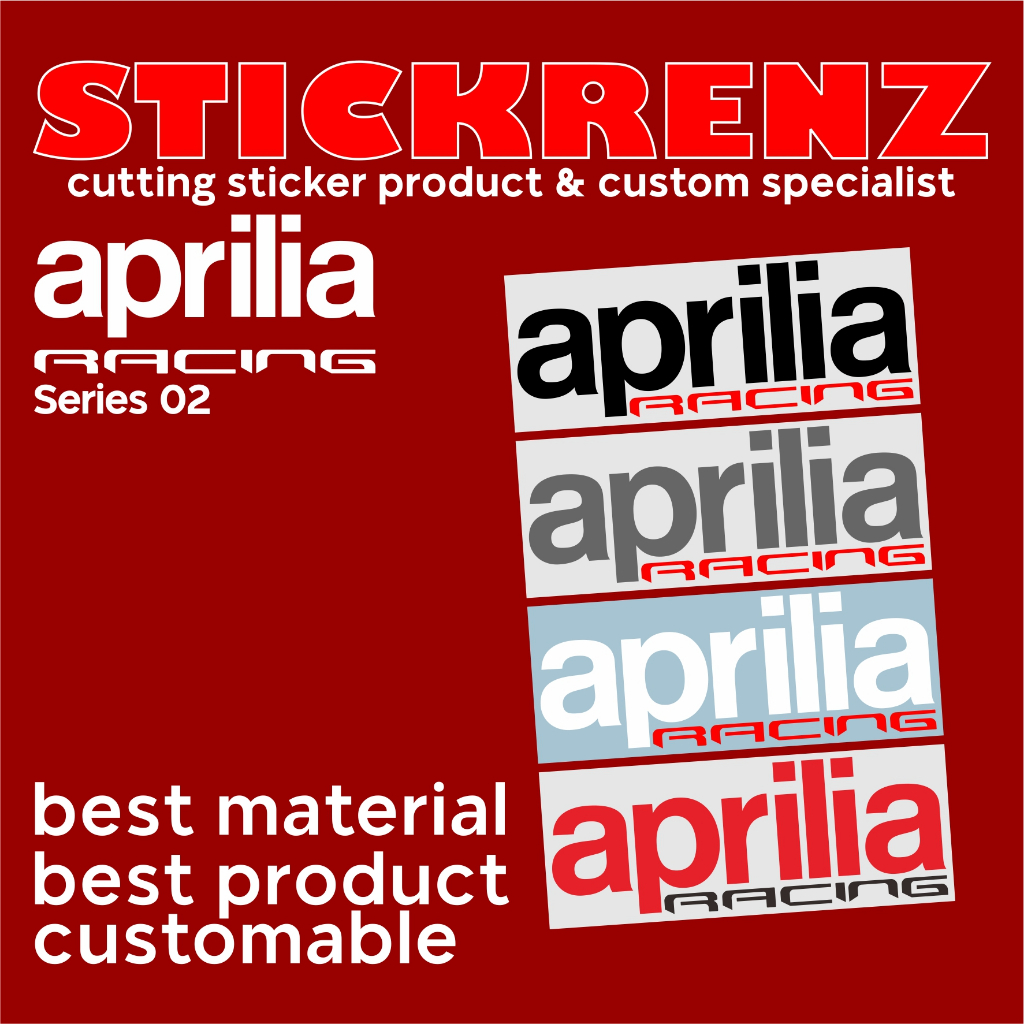 Jual Cutting Sticker Body Motor Aprilia Racing 02 Custom | Shopee Indonesia