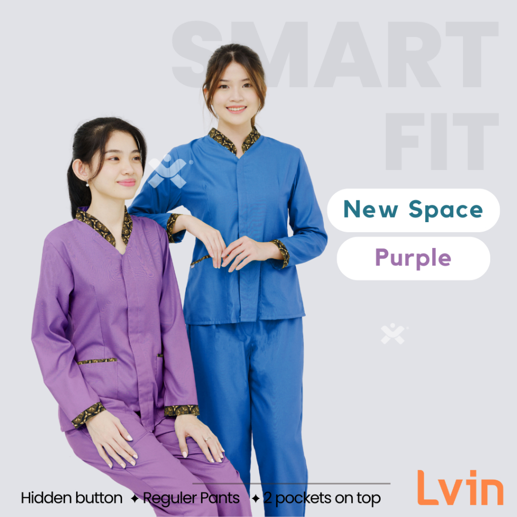 Jual Lvin Baju Seragam suster Haira Batik Series Lengan Panjang / nanny ...