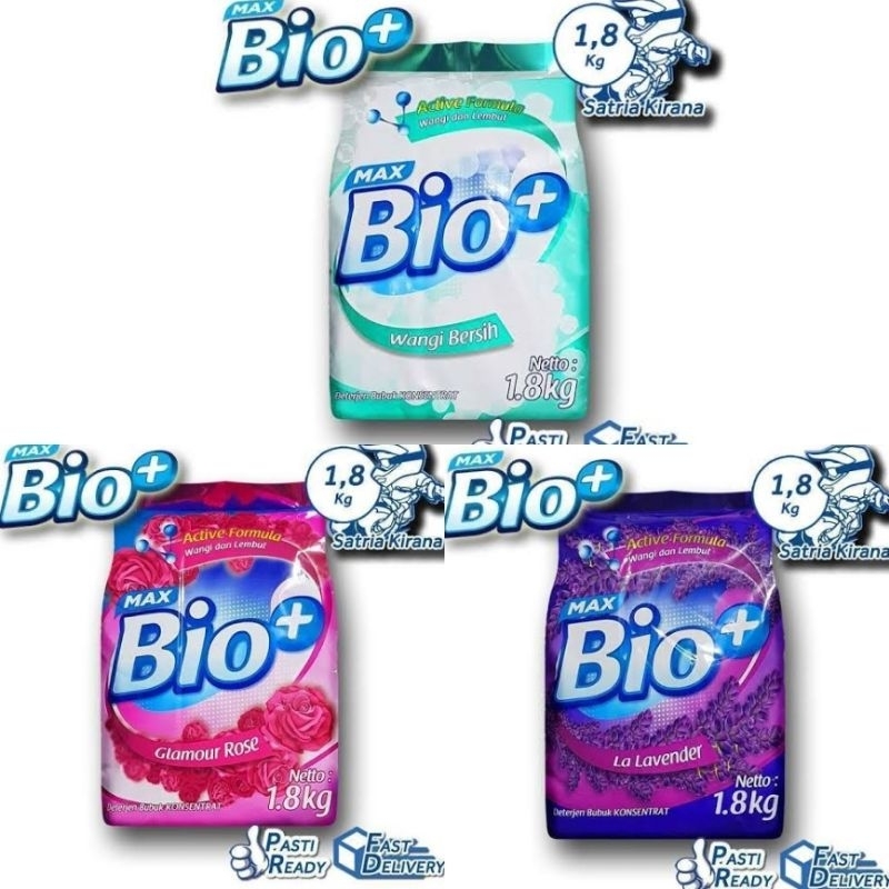 Jual Max Bio+ Deterjen Bubuk 1,8kg | Shopee Indonesia