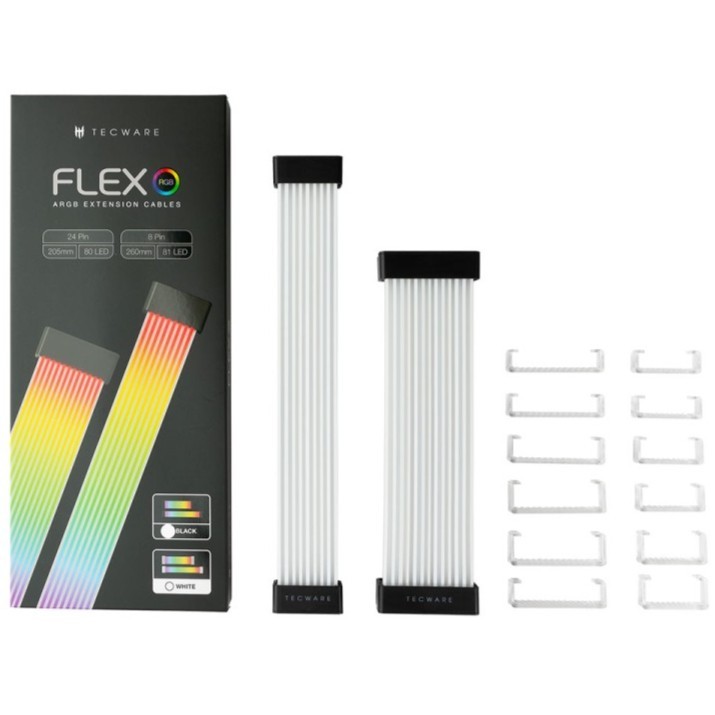 Jual TECWARE FLEX BLACK ARGB 24 PIN MOTHERBOARD 8 PIN GPU VGA GRAPHIC ...