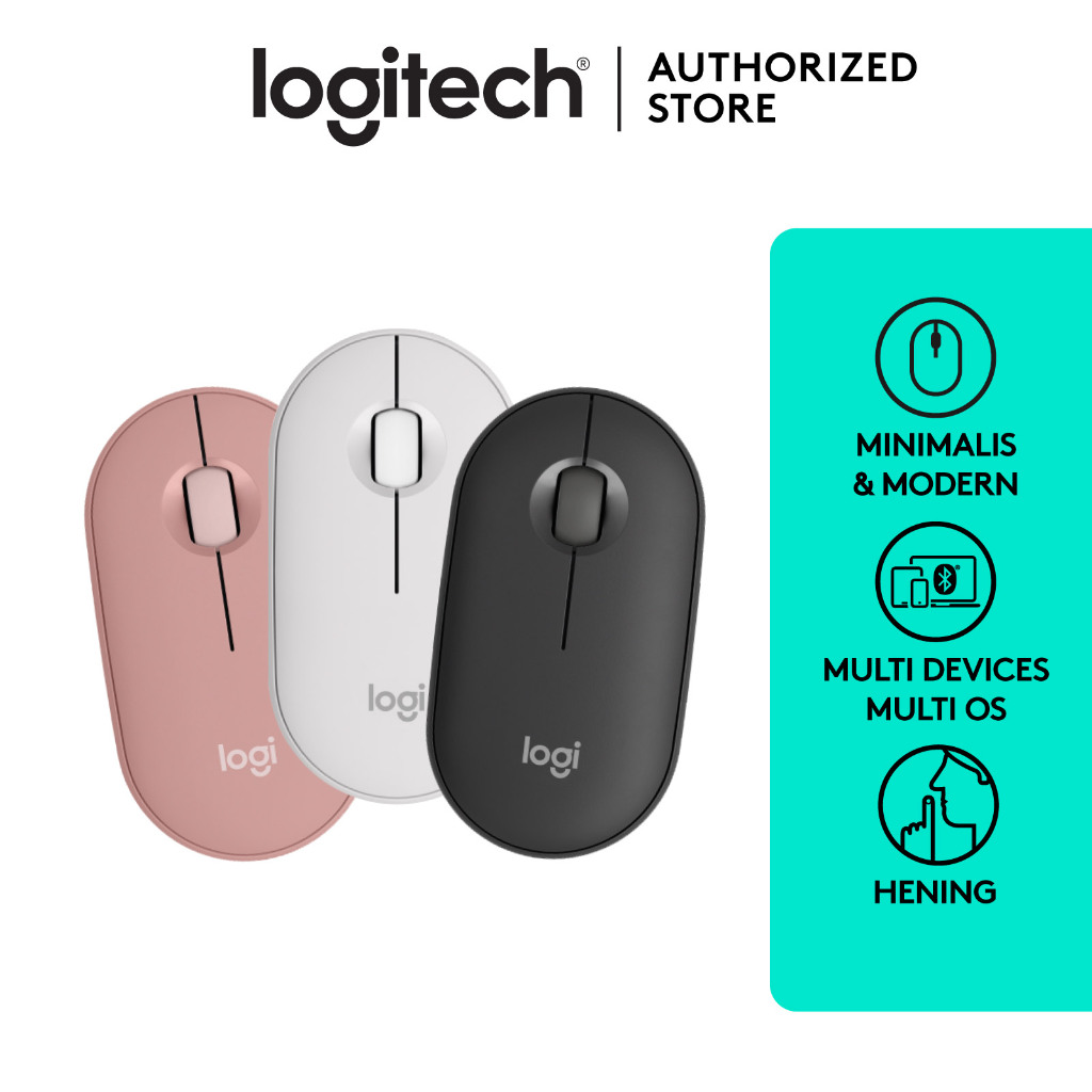 Jual Logitech Pebble 2 M350s Mouse Wireless Bluetooth Slim Silent ...