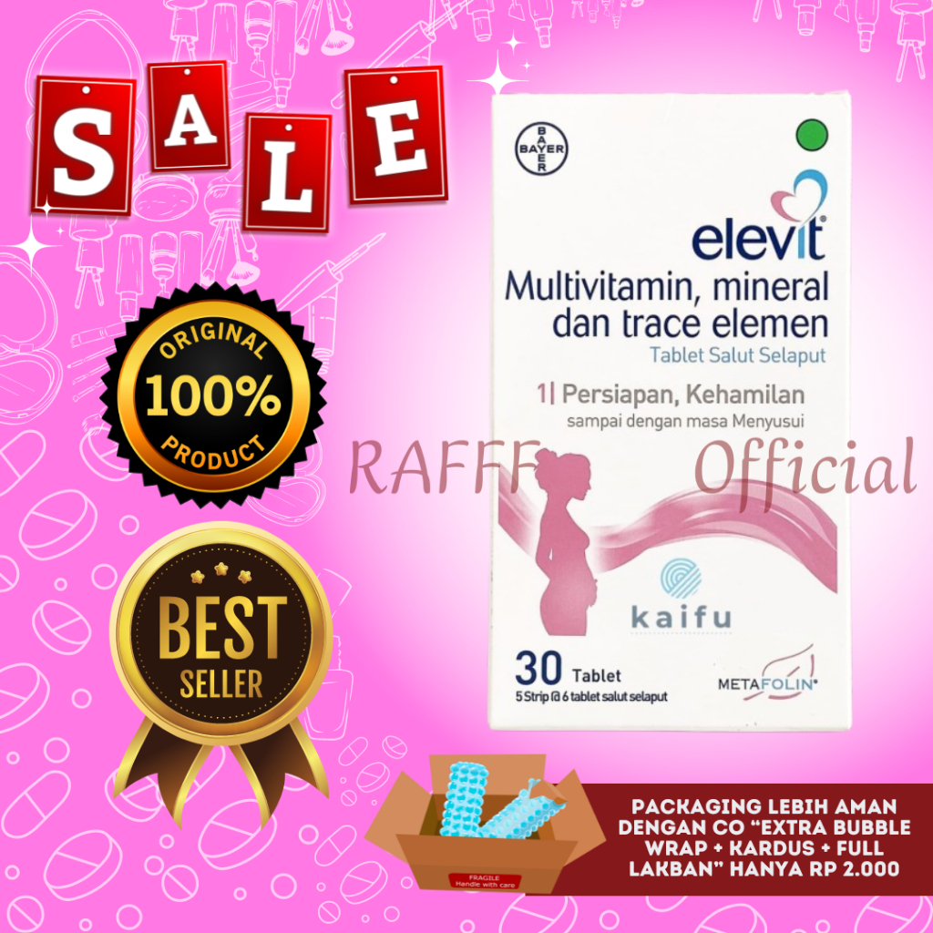 Jual ELEVIT MULTIVITAMIN KEHAMILAN 30S | Shopee Indonesia