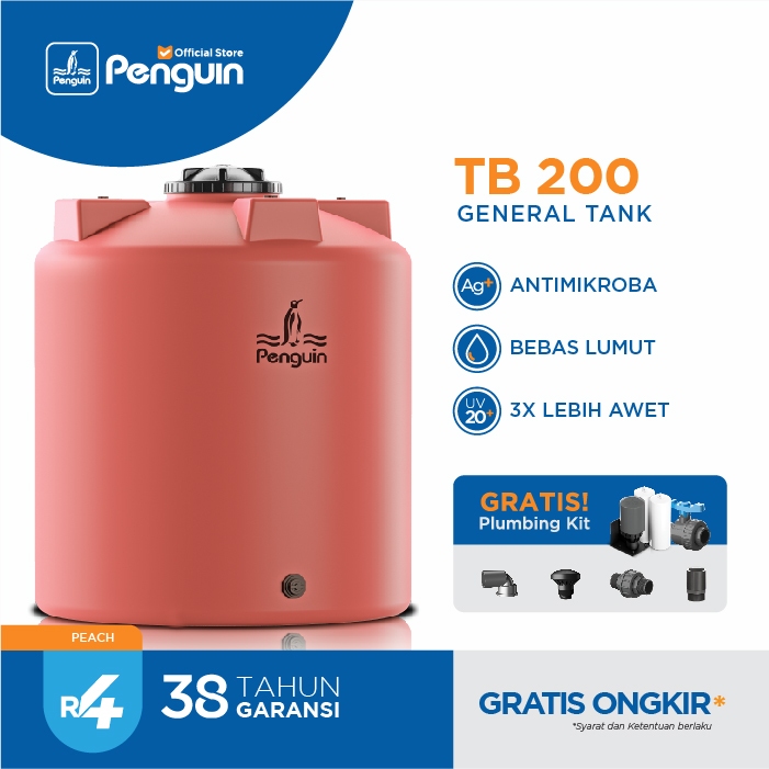 Jual Penguin TB-200 2000 Liter Toren Tandon Tangki Air General Tank ...