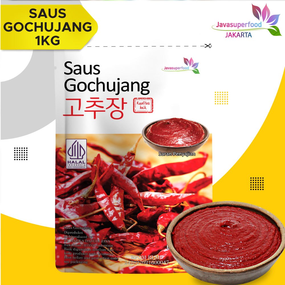 Jual Gochujang HALAL 1kg Rasa Asli Korea/Sauce Sambel Pasta/Hot Pepper ...