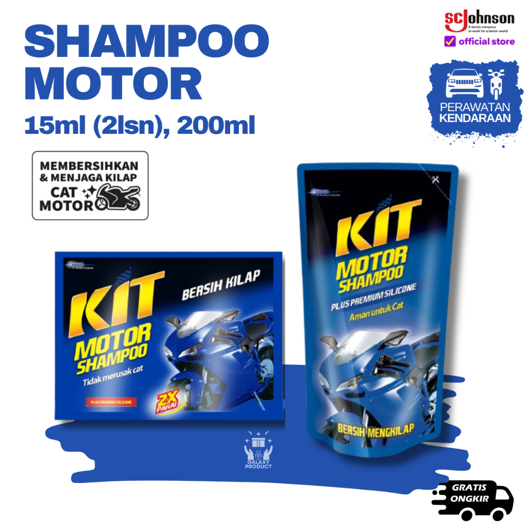 Jual KIT Shampoo Motor Sachet 15ml(2lsn), 200ml | Shopee Indonesia