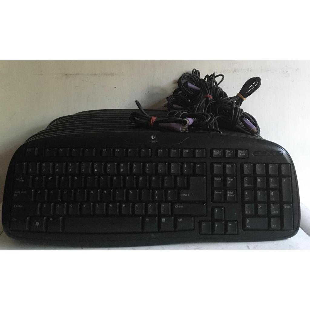Jual keyboard ps2 Logitech k100 | Shopee Indonesia