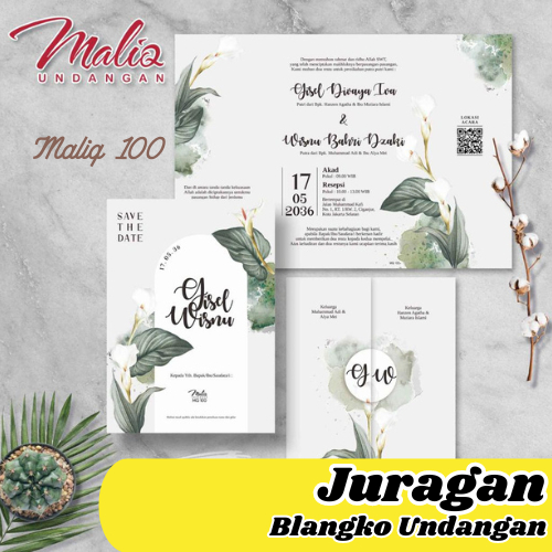 Jual BLANGKO UNDANGAN KOSONG MALIQ 100 JURAGAN BLANGKO BLITAR | Shopee ...