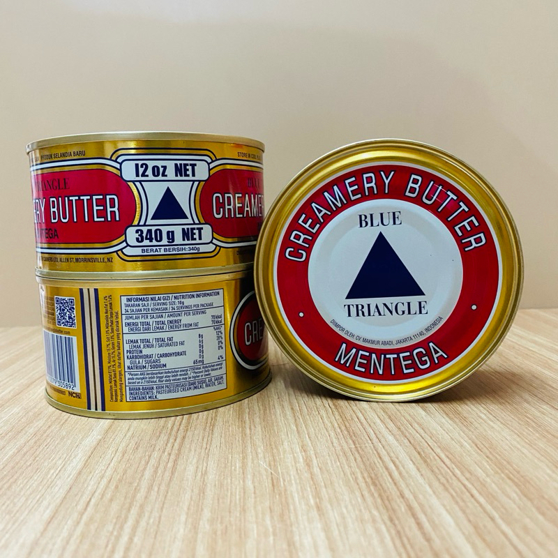 Jual Blue Triangle Pure Creamery Butter 12 oz 340 gr Mentega Premium ...