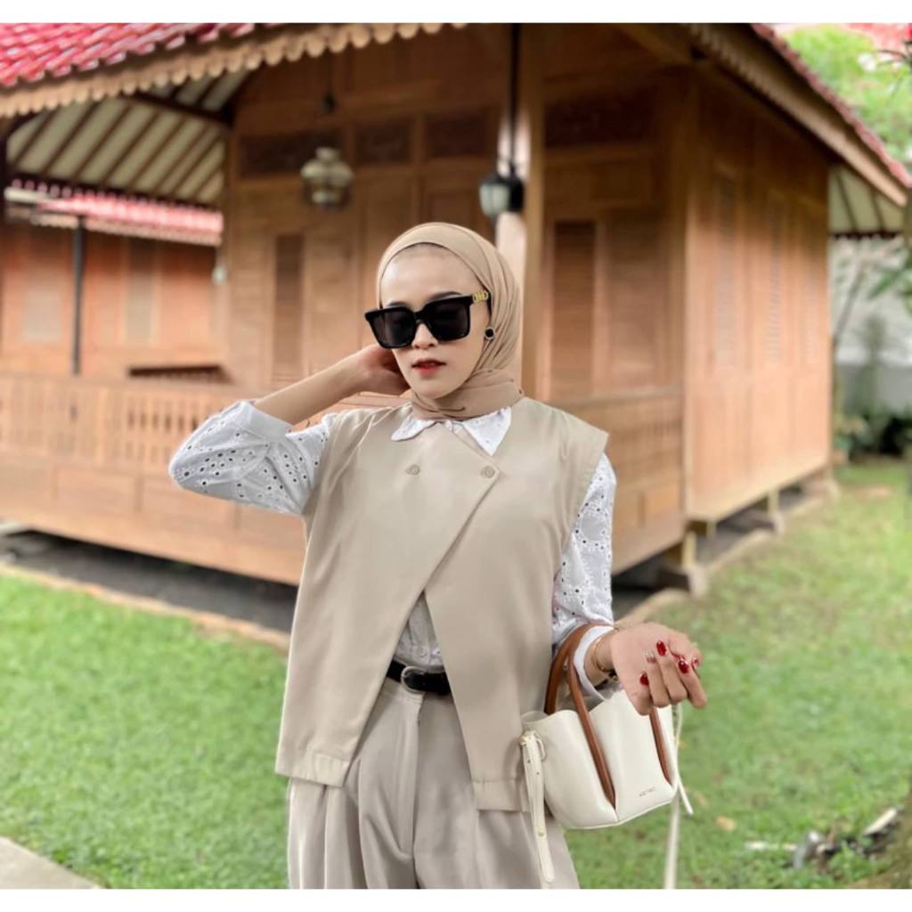 Jual RAYISA VEST WANITA/VEST OVERZIDE/ VEST KEKINIAN / VEST ANTI KUSUT ...