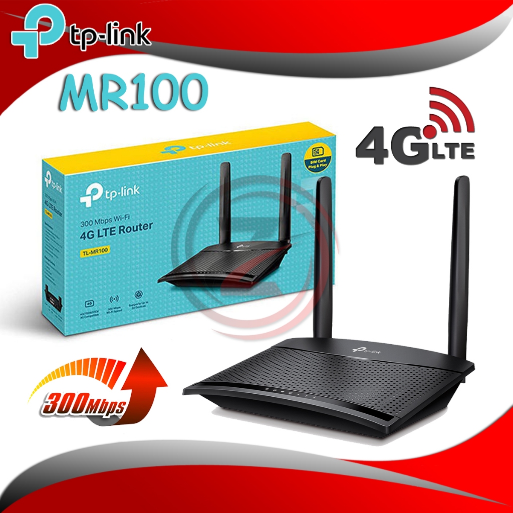 Jual TP-Link TL-MR100 4G WiFi Router All GSM 300 Mbps Modem N Wireless ...