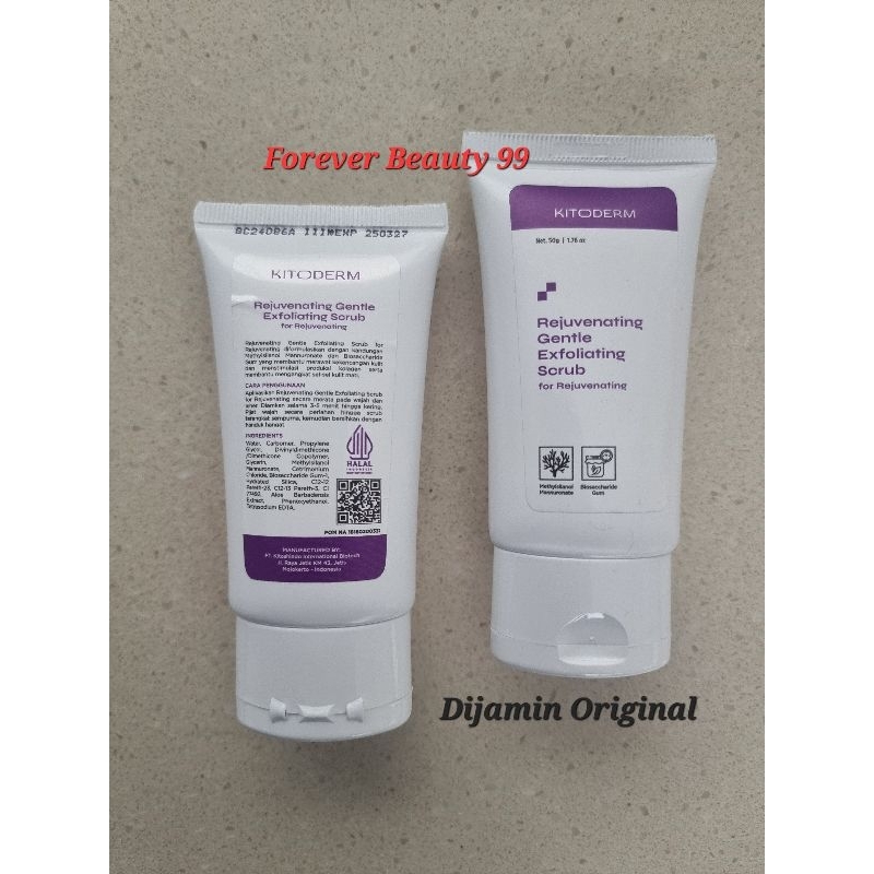 Jual Kitoderm Rejuvenating Gentle Exfoliating Scrub - mengangkat sel kulit mati & meremajakan ...