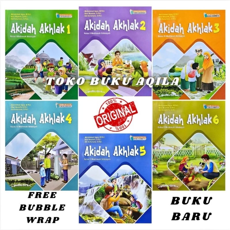 Jual Buku Akidah Akhlak Kelas 1 2 3 4 5 6 MI Yudhistira Kurikulum Merdeka KM | Shopee Indonesia