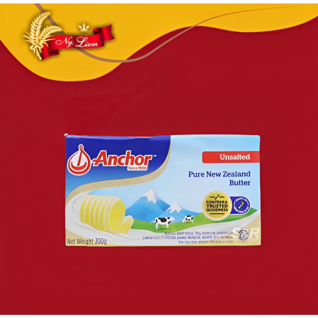 Jual ANCHOR Unsalted Butter 200 gram (GOJEK/GRAB ONLY) | Shopee Indonesia