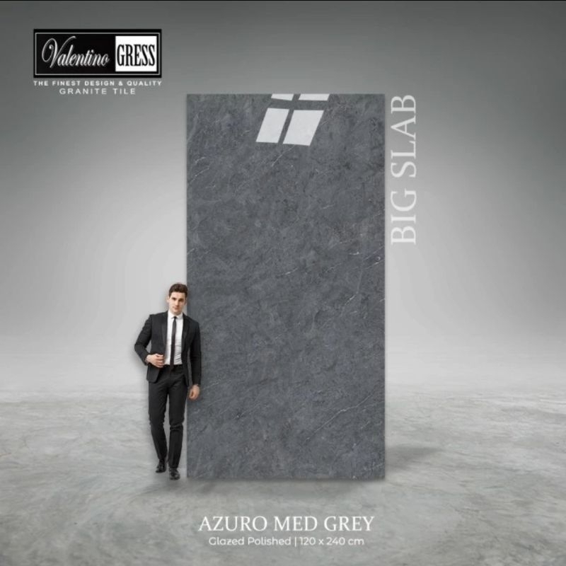 Jual Granit Big slap Valentino 120x240 Azure med grey | Shopee Indonesia