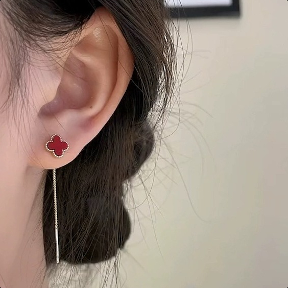 Jual VCA Van Cleef Arpels anting Kawat telinga rumbai perak Berlapis ...
