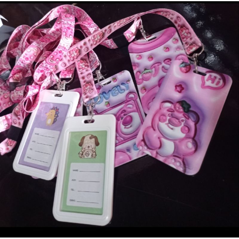 Jual ID Card Holder Lotso Name Card Lanyard Lotso Gantungan HP Lotso ...