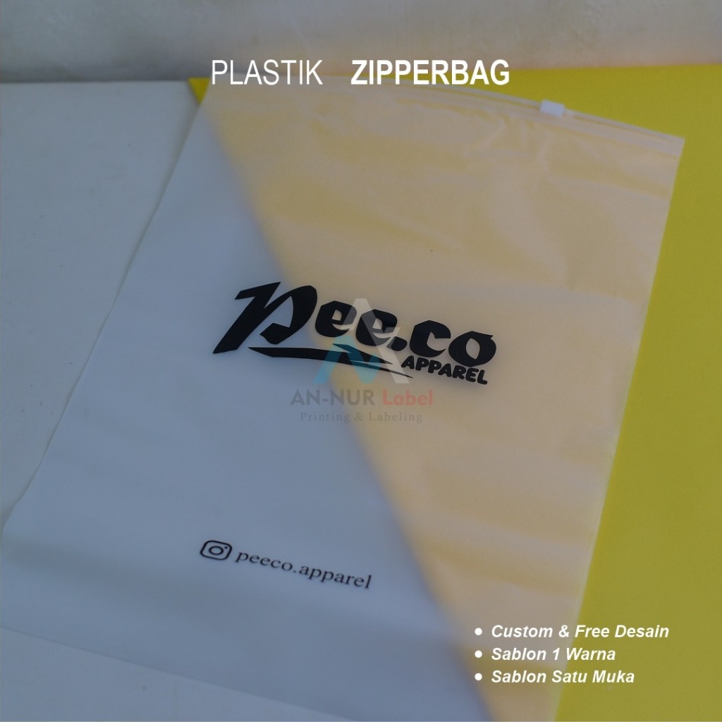 Jual plastik zipper packaging baju zipeer packaging pakaian custom ...