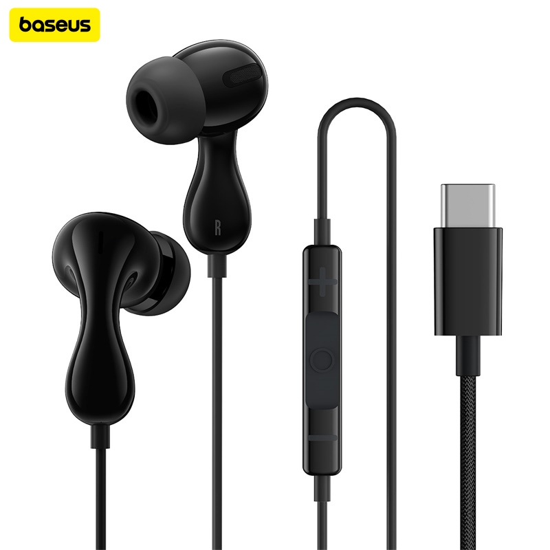 Jual Baseus Encok CZ20 Wired Earphones Type-C | Shopee Indonesia