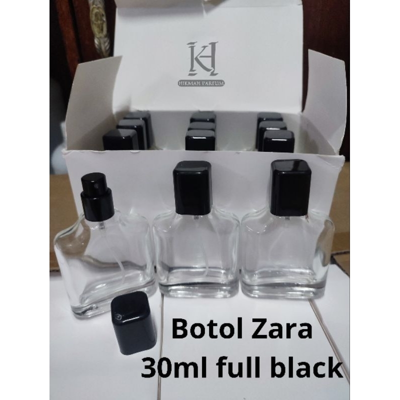 Jual BOTOL PARFUM ZARA 30ML TUTUP HITAM | BARU | Shopee Indonesia