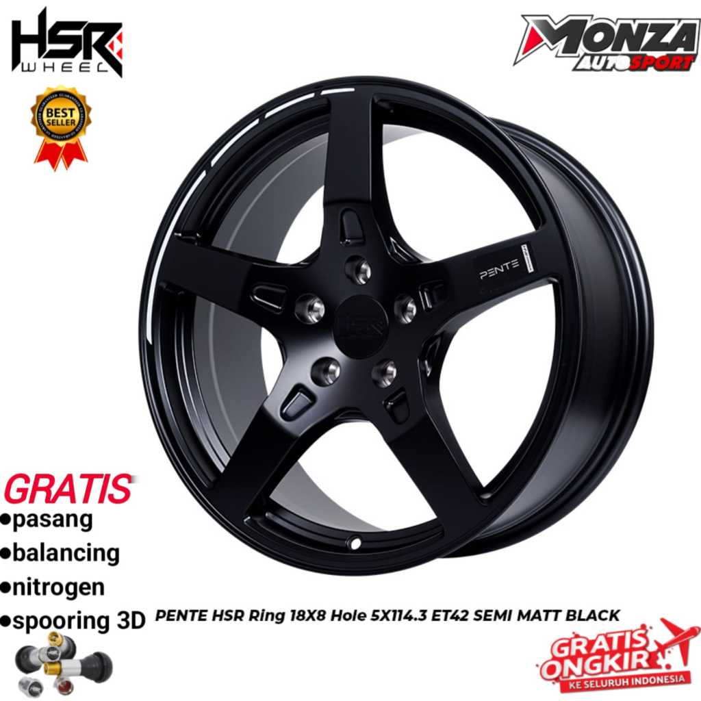 Jual Promo velg HSR r18 innova,xpander,camry,alphard,civic fd,voxy ...