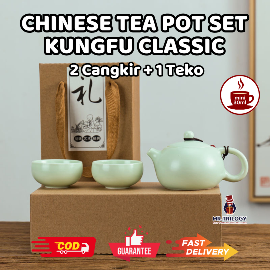 Jual Kado Pernikahan Chinese Tea Pot Set Keramik CLASSIC Souvenir ...