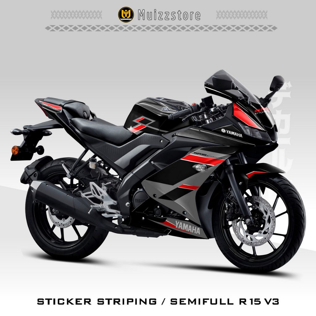 Jual STICKER SEMIFULL YAMAHA R15 V3 / MOTIF 12 CO / YZF-15 / R150 ...