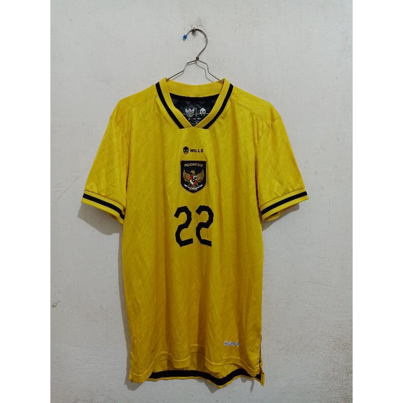 Jual Jersey Timnas Indonesia Kiper GK Home Kuning 2021 2023 MATCHWORN Friendly Match DAFFA FASYA ...