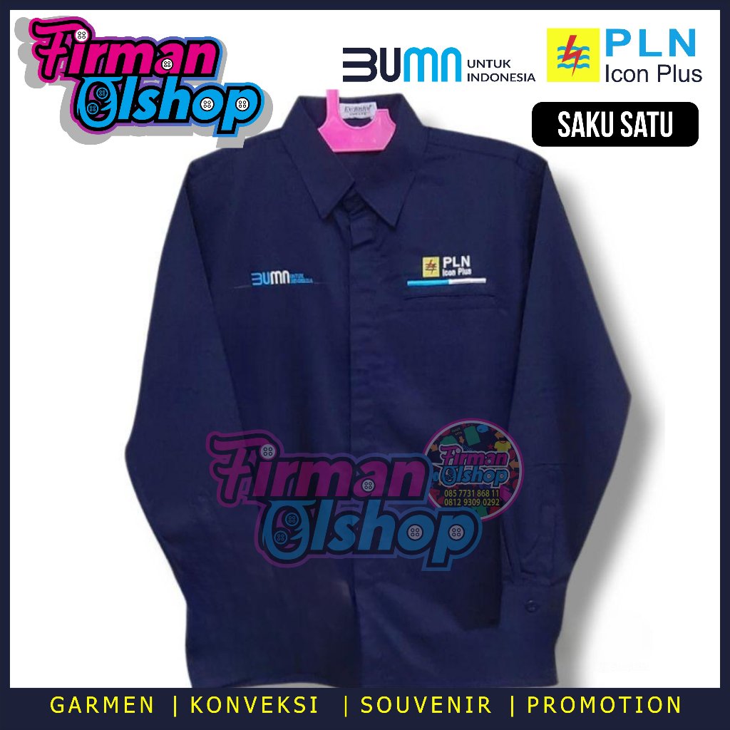 Jual kemeja bumn pln icon plus seragam bumn pln icon plus baju bumn pln ...