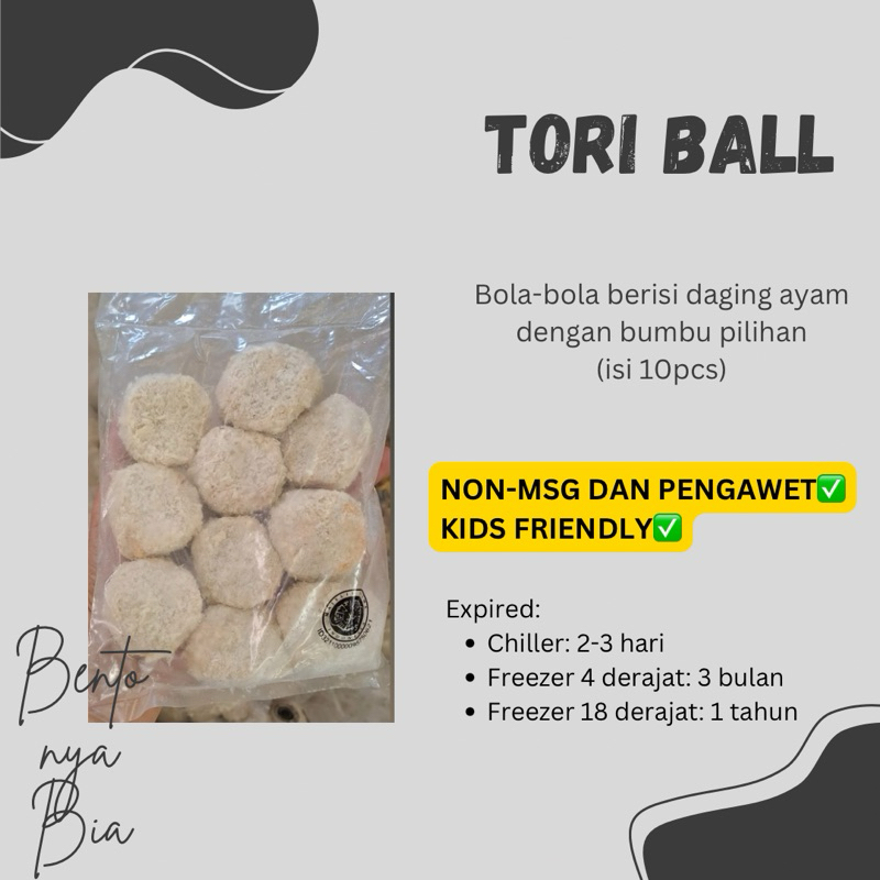 Jual Tori Ball Frozen Bento Hokben | Shopee Indonesia
