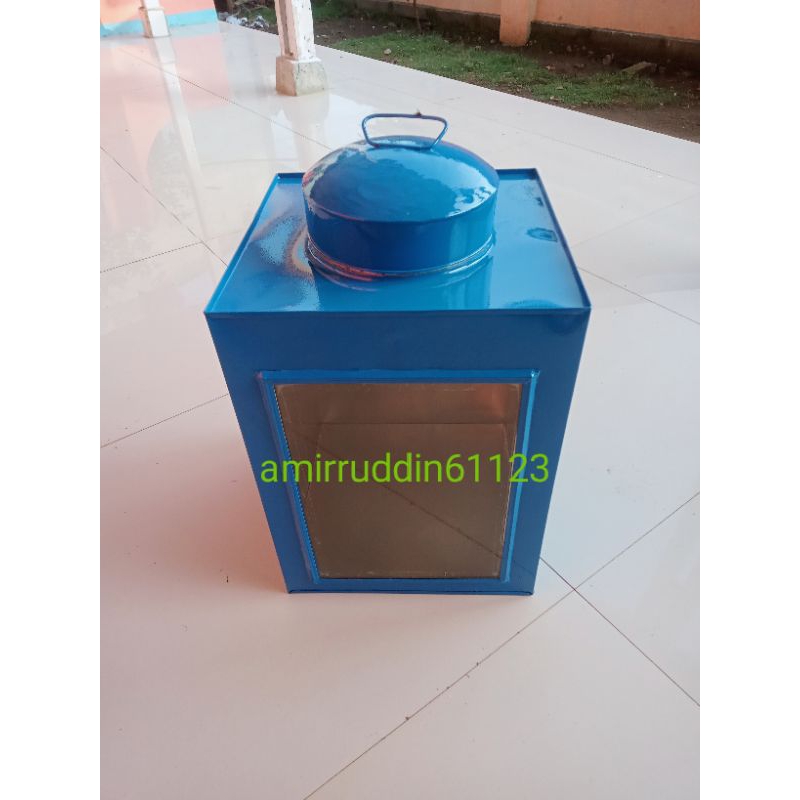 Jual kaleng kerupuk blek warna BIRU ukuran 40x28 cm/toples/wadah ...