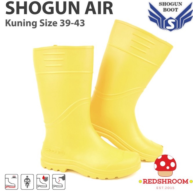 Jual H4rga Prmo Sepatu Boot Tinggi SHOGUN AIR KUNING Boots EVA Ringan ...